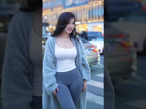 😱 Cute chinese girl street fashion outfits style #cute #chinesegirl #fashion #model #outfit #shorts