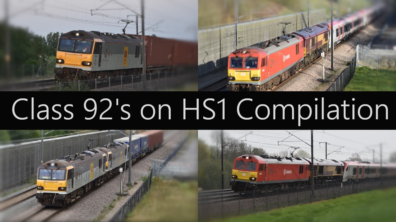 (HD) Class 92 on High Speed 1 | Compilation - YouTube