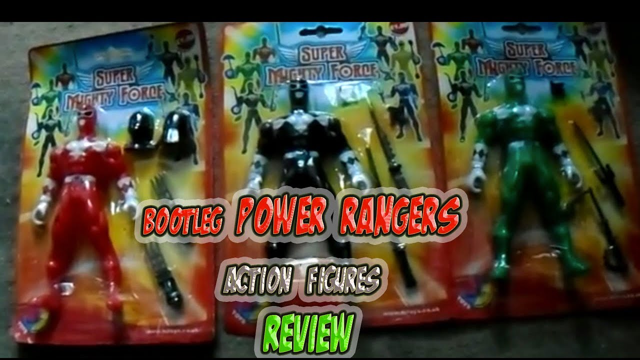 bootleg POWER RANGERS action figures REVIEW - YouTube