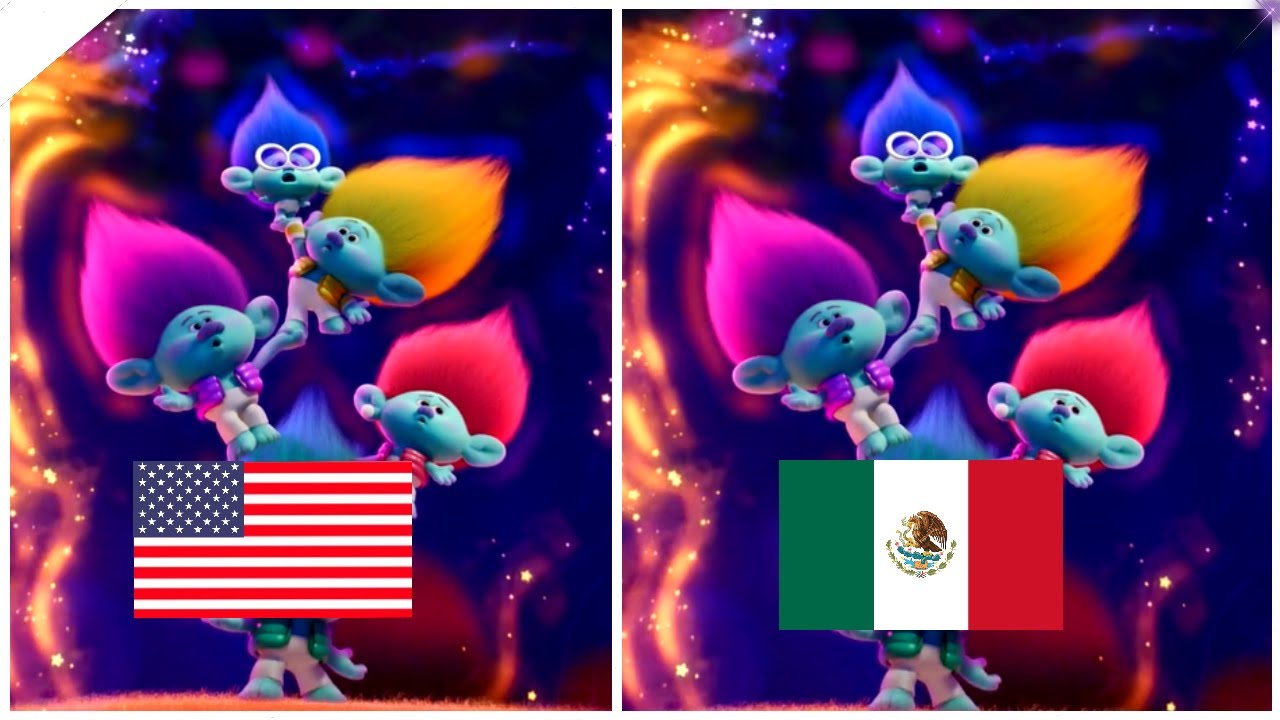 Trolls 3 (Band Together) Brozone - Original vs Latino - YouTube