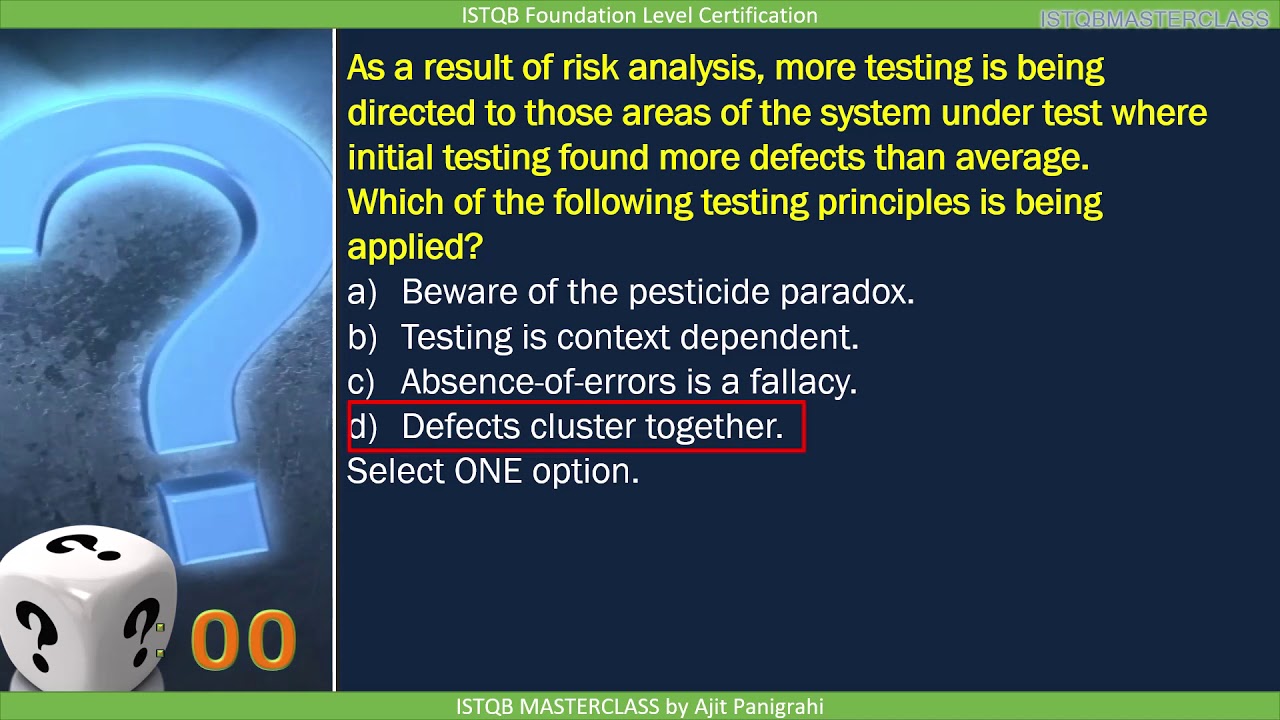 1 3 Seven Testing Principles Quiz 1 ISTQB - YouTube