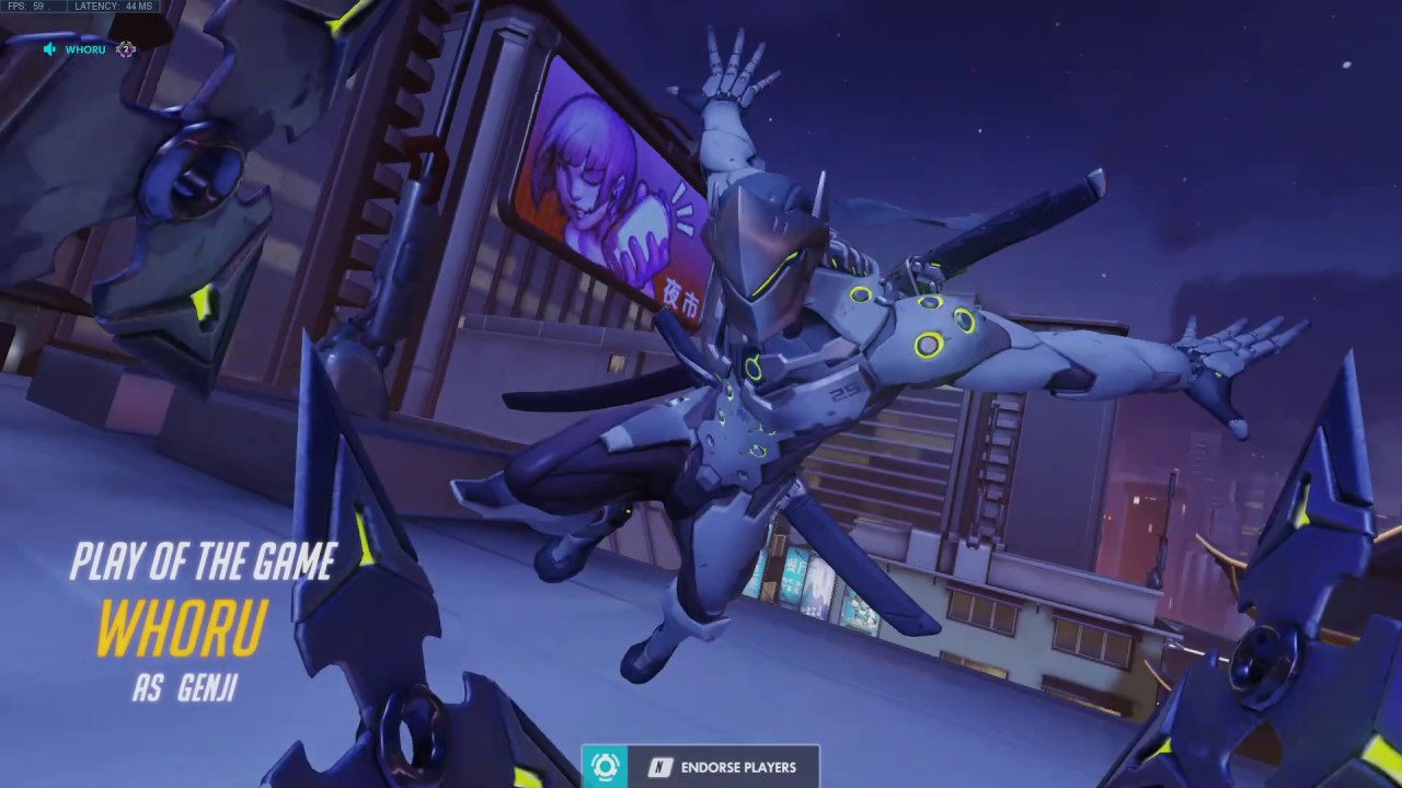 WHORU DOMINATING AS GENJI! POTG! [ OVERWATCH SEASON 19 TOP 500 ] - YouTube