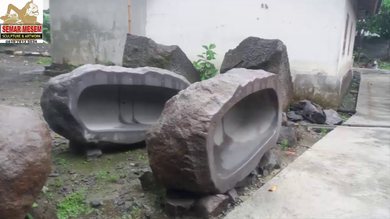 Patung Batu Muntilan | 081578135034 | Jasa Pahat Batu - YouTube