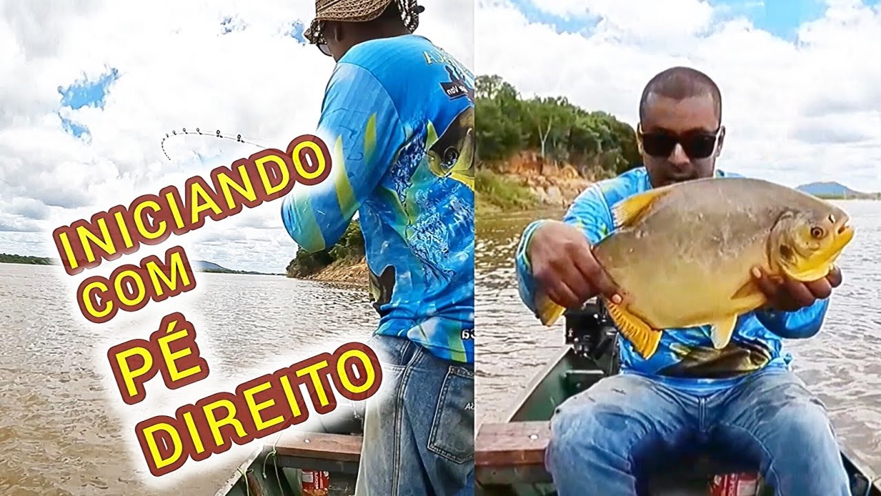 MELHOR EQUIPAMENTO PARA PESCA DE PACU CARANHA. PESCARIA NO RIO SÃO ...