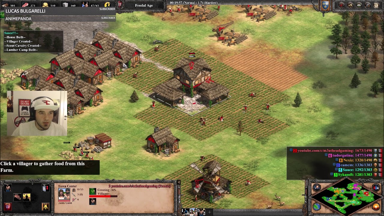 Age of Empires 2 DE - Multiplayer match #1 / Franks / scout rush / w ...