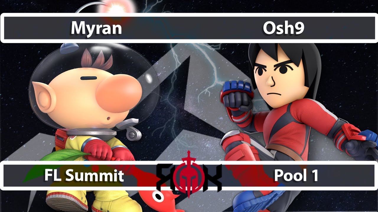 Myran (Olimar) vs Osh9 (Mii Brawler) - Florida Ultimate Summit - Pool 1 ...