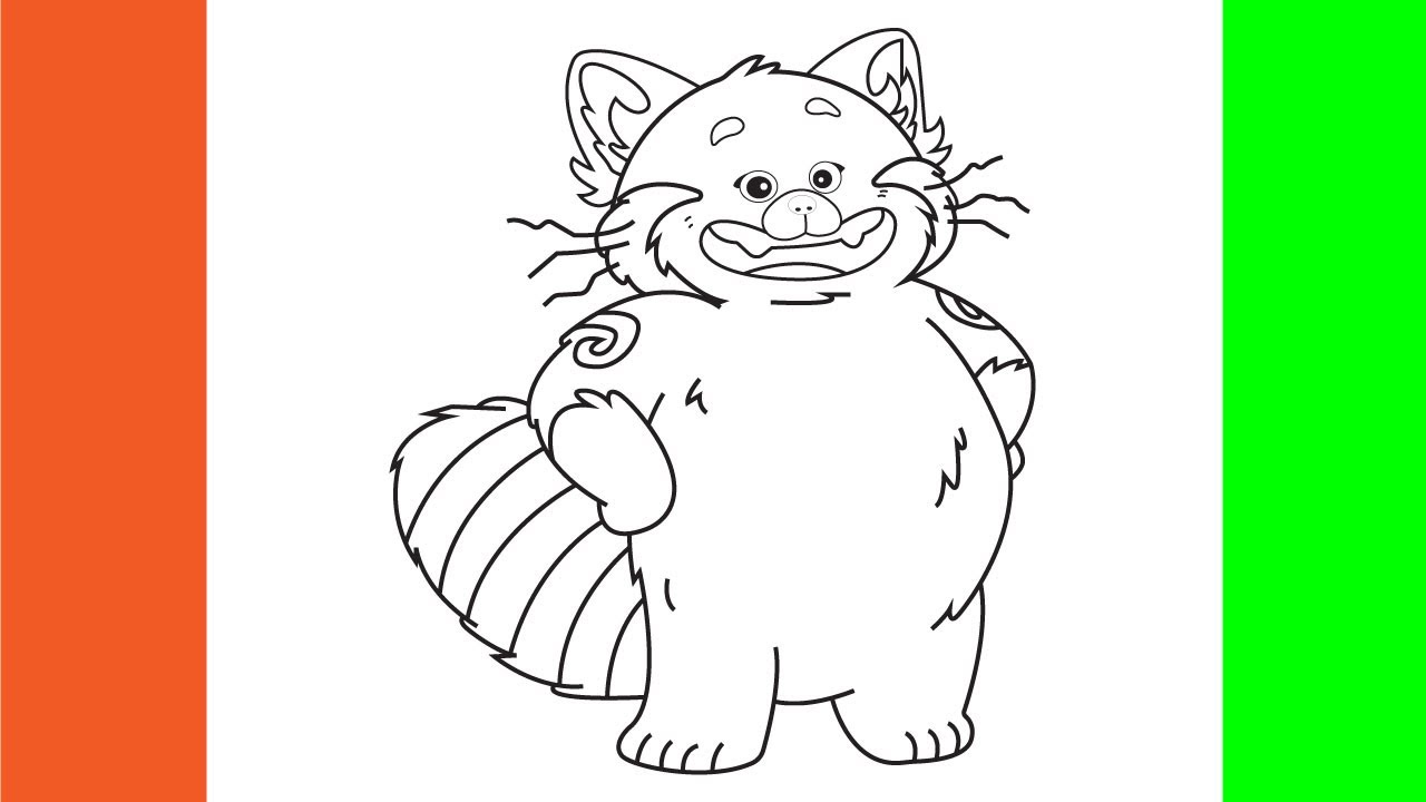 How To Draw Turning Red Step By Step - YouTube