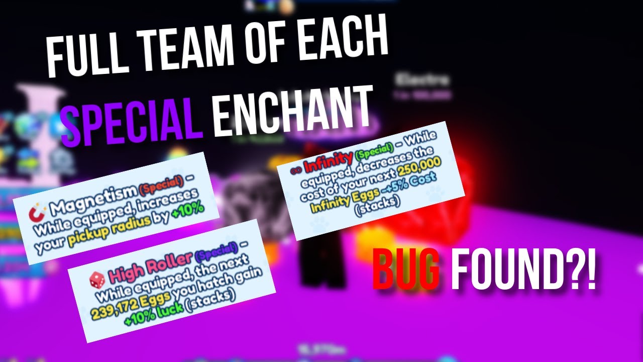 How Special Enchants Work On Full Team + (BGSI BUG FOUND) - YouTube