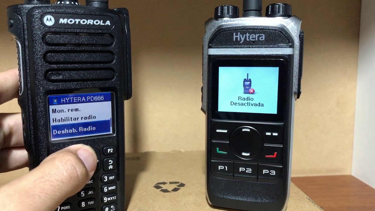 Hytera PD666 y Motorola DGP 8550e Parte 1 - YouTube