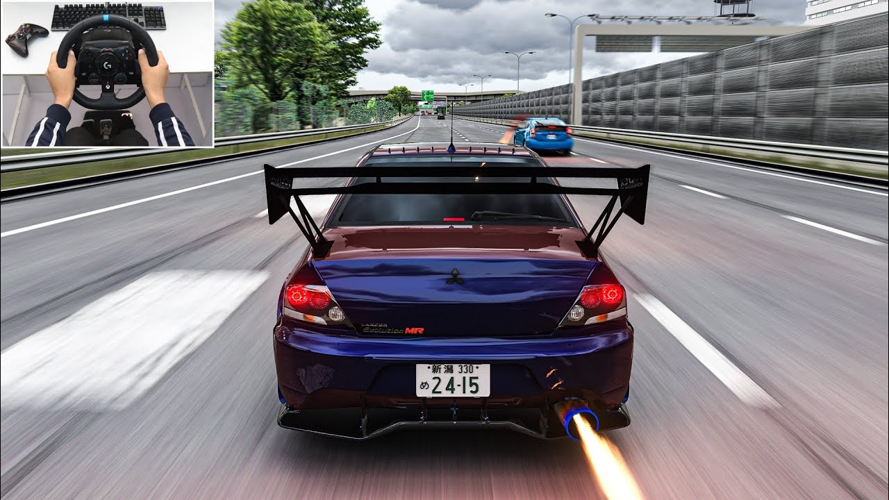 650HP Mitsubishi Lancer Evo IX - Assetto Corsa | Logitech G923 - YouTube