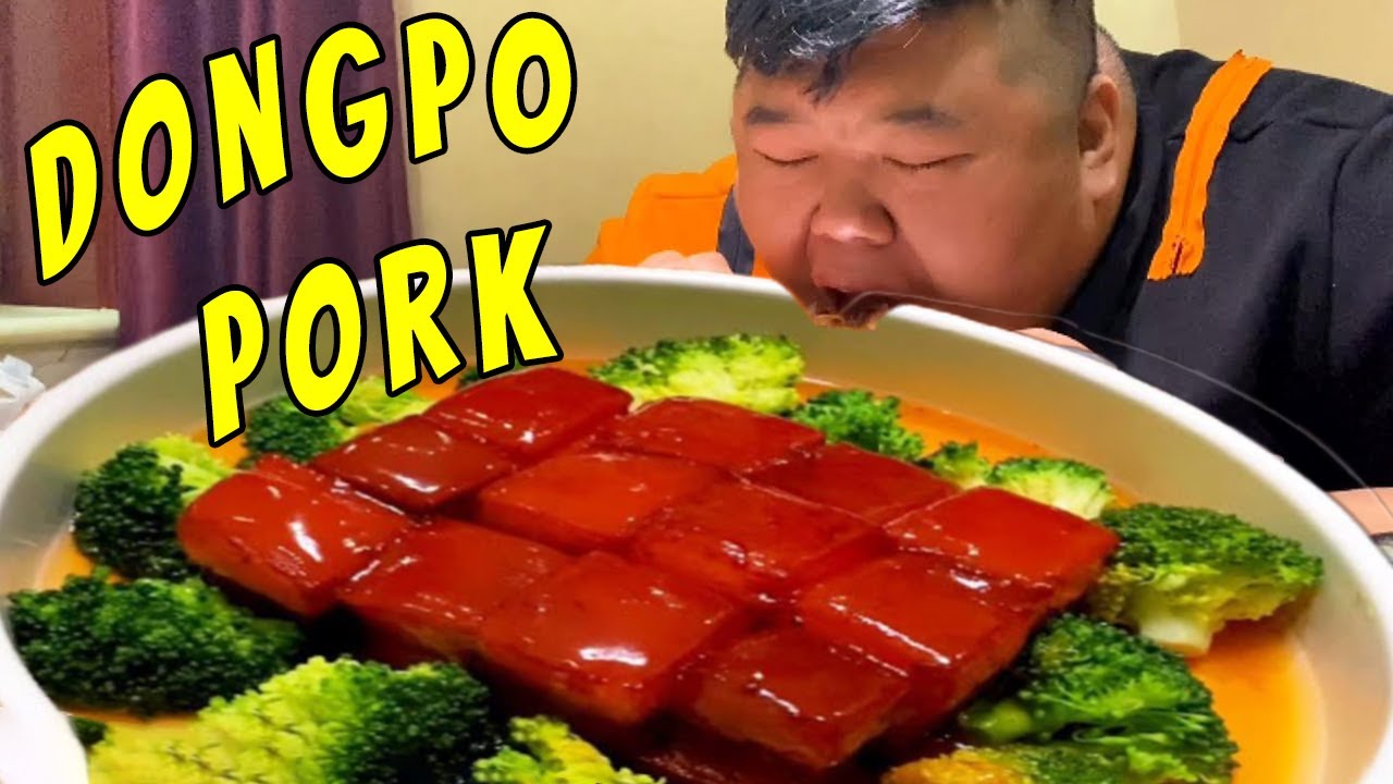 Dongpo pork knuckle + Dongpo meat, monkey brother eats meat and eats ...
