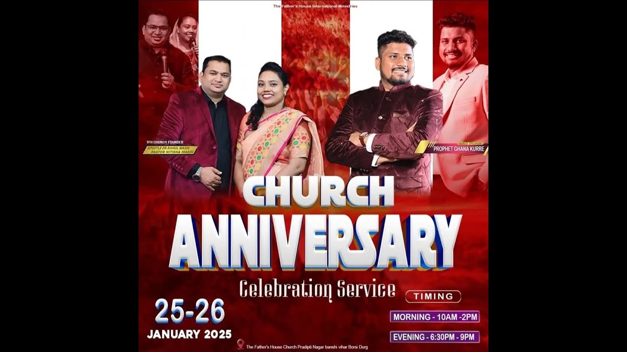 Celebration Service (DURG) The father's House 25th Evening ||Prophet ...