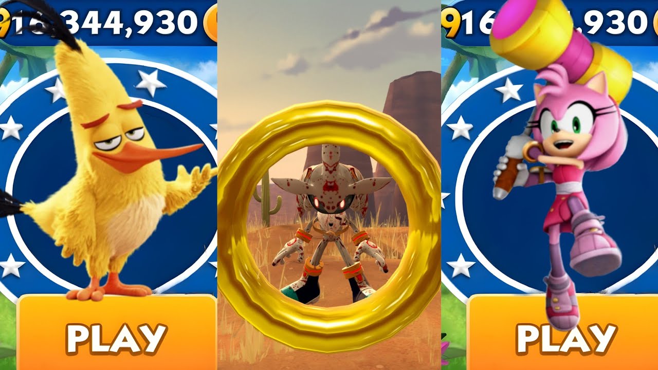 Sonic Dash - Chuck vs Animation silver exe vs Thorn rose - All ...