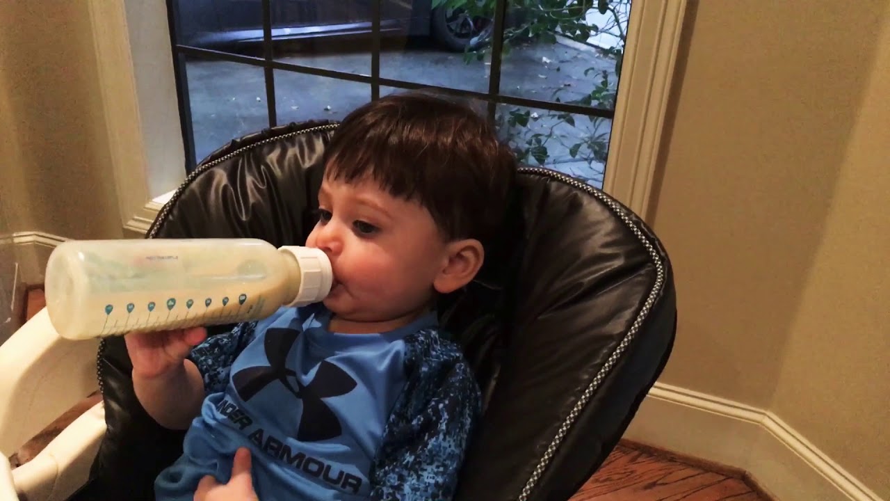 William Drinking His Bottle - YouTube