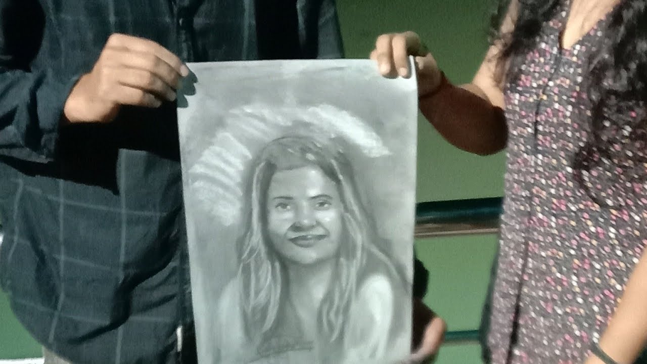 Live portrait drawing ️ street portrait drawing. - YouTube