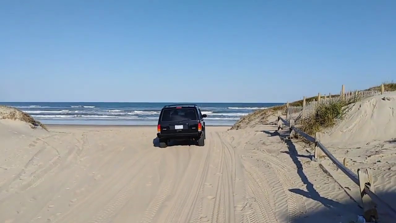 2001 Jeep Cherokee XJ Driving on the Beach, Outerbanks NC - YouTube