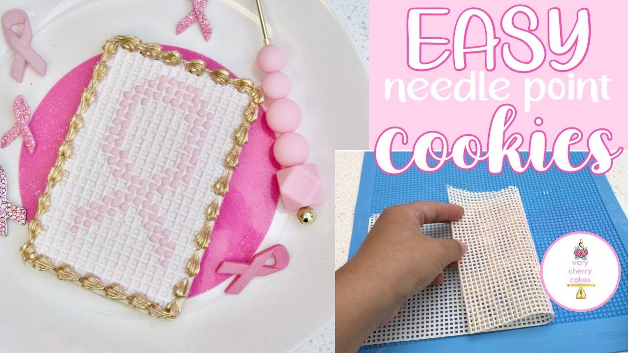 Cross Stitch Cookies Step by Step - YouTube