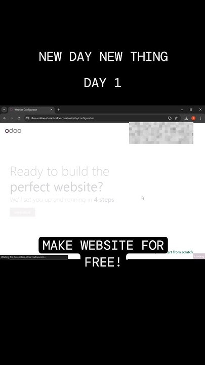 MAKE A WEBSITE FOR FREE WITHOUT CODING || NEW DAY NEW THING || DAY 1 #design #website #coding # ...