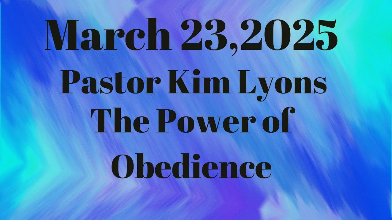 Pastor Kim Lyons "The Power of Obedience" - YouTube