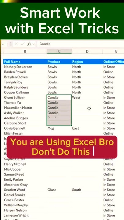 Filling Blanks in Excel🔥#exceltips #exceltricks #learnexcel #exceltutorial #shorts #data #excel ...