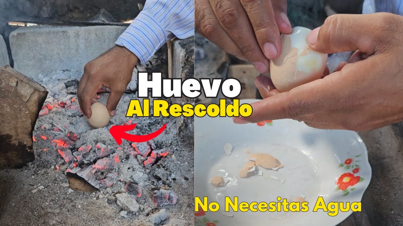 Como hacer huevo al Rescoldo | Huevo Duro sin Necesidad de un ...