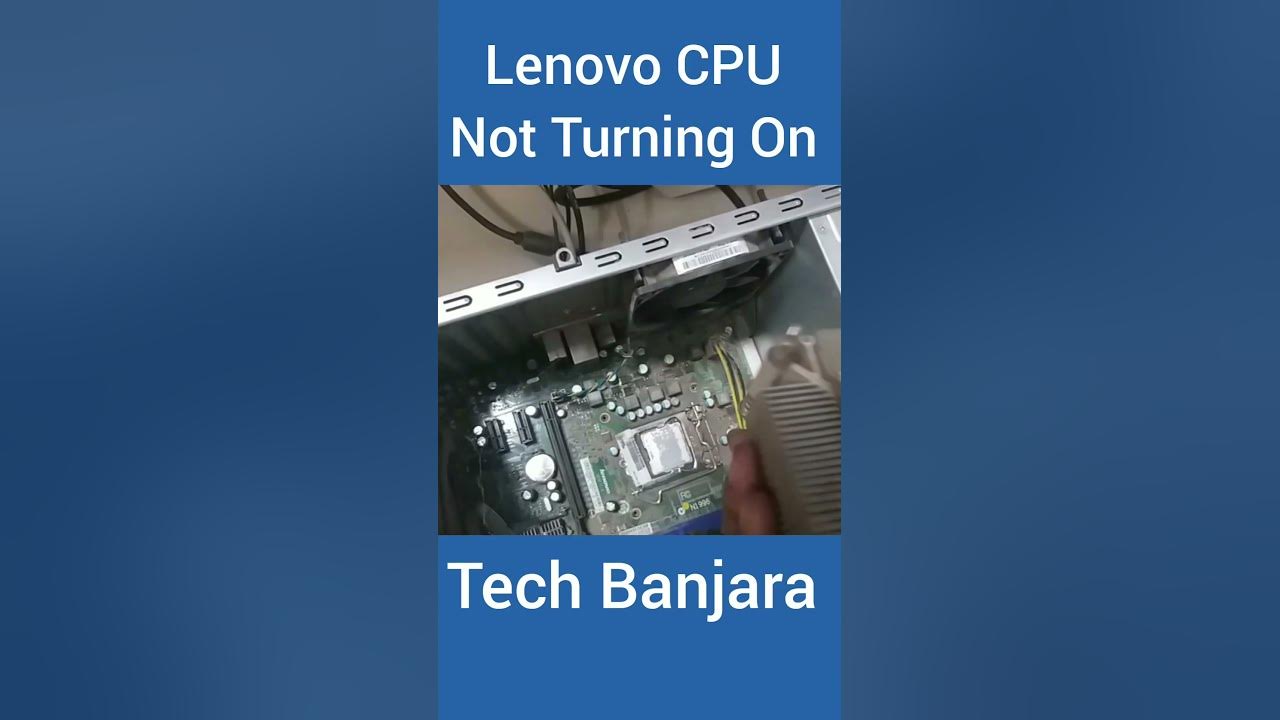 Lenovo CPU Not Turning ON - YouTube
