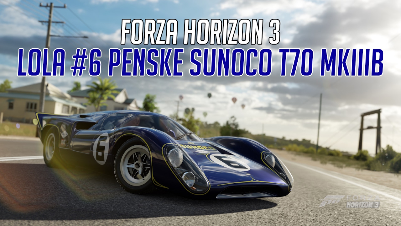 Forza Horizon 3 | 1969 Lola #6 Penske Sunoco T70 MkIIIB - #Forzathon ...