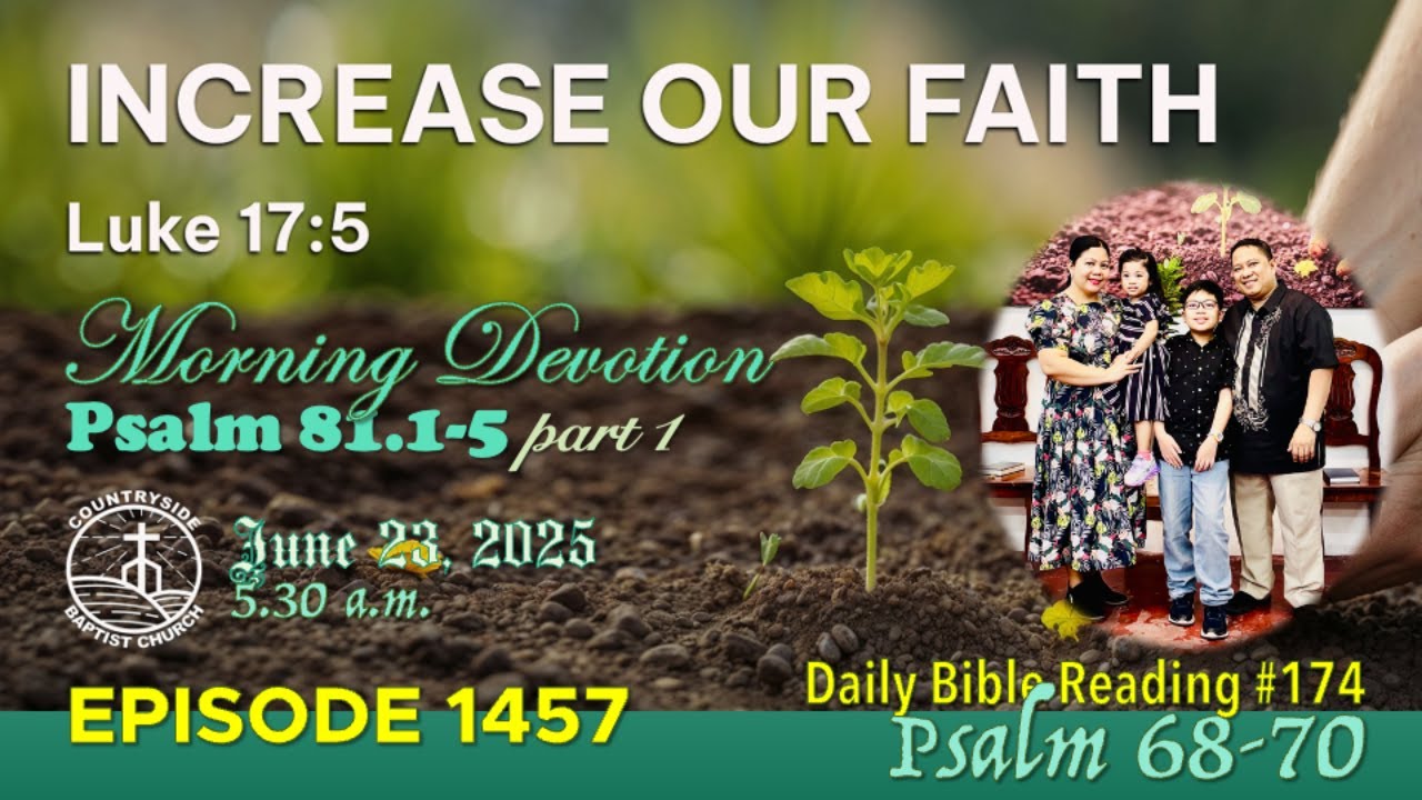 Morning Devotion 1457 | Psalm 81.1-5, part 1 | Tagalog | Word of God ...