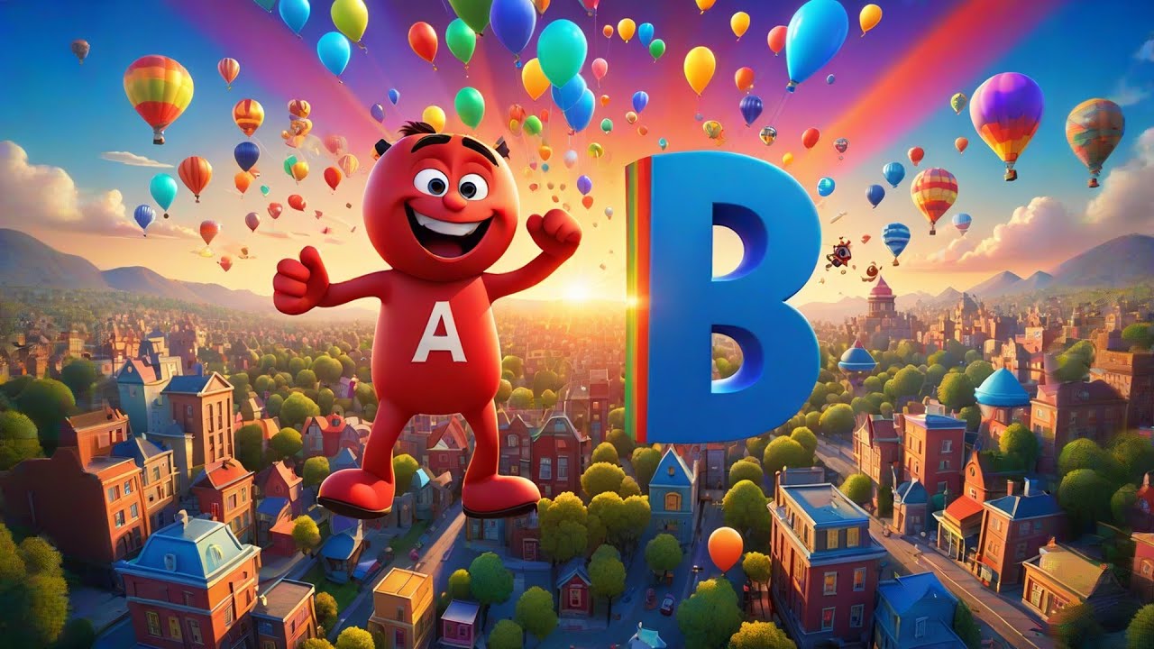 Four Little Letters Jump on the Page | Alphabet Song for Kids | Nursery ...