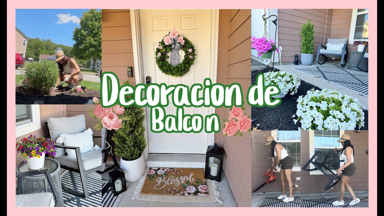 🌸¿COMO DECORAR UN VALCON PEQUEÑO? - YouTube