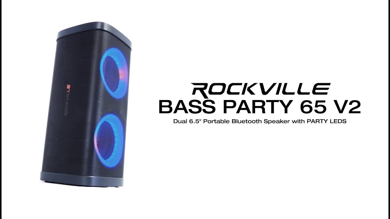 ALL ABOUT Rockville BASS PARTY 65 V2 1200w Battery Powered LED ...