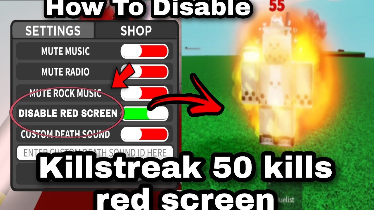 How To Disable Red Screen In Roblox Slap Battles ( Without Killing The ...