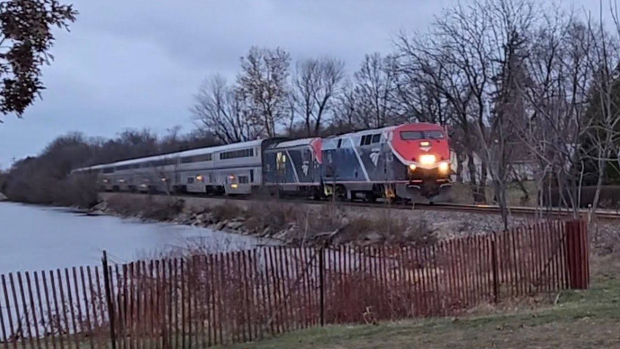 Railfanning after school. CP Rail train with GP20ECO and an Amtrak ...