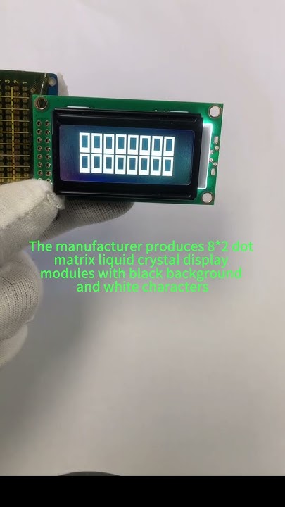 802-character dot-matrix liquid crystal display module#display - YouTube