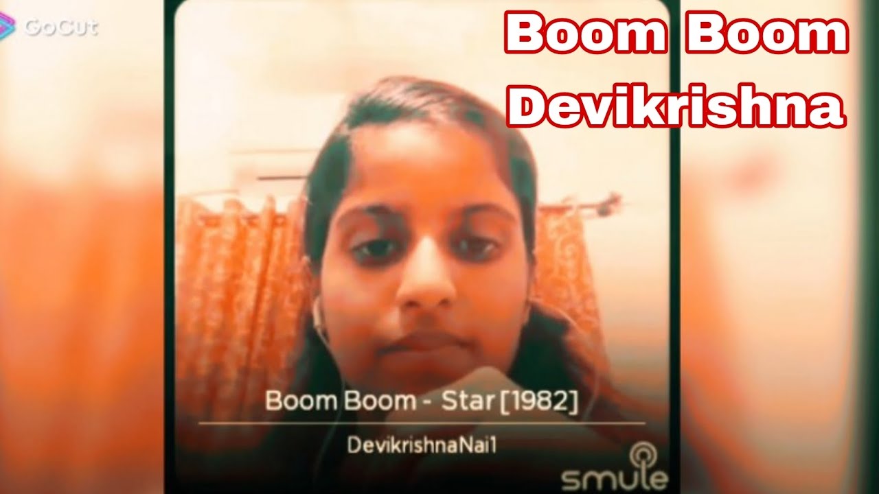 Devikrishna sings Boom Boom - YouTube