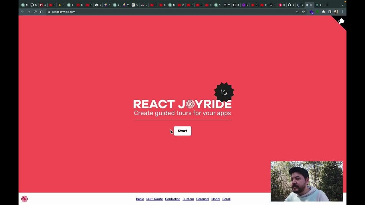 React JoyRide ile Site Tanıtım Turu #OrmandaKod - YouTube