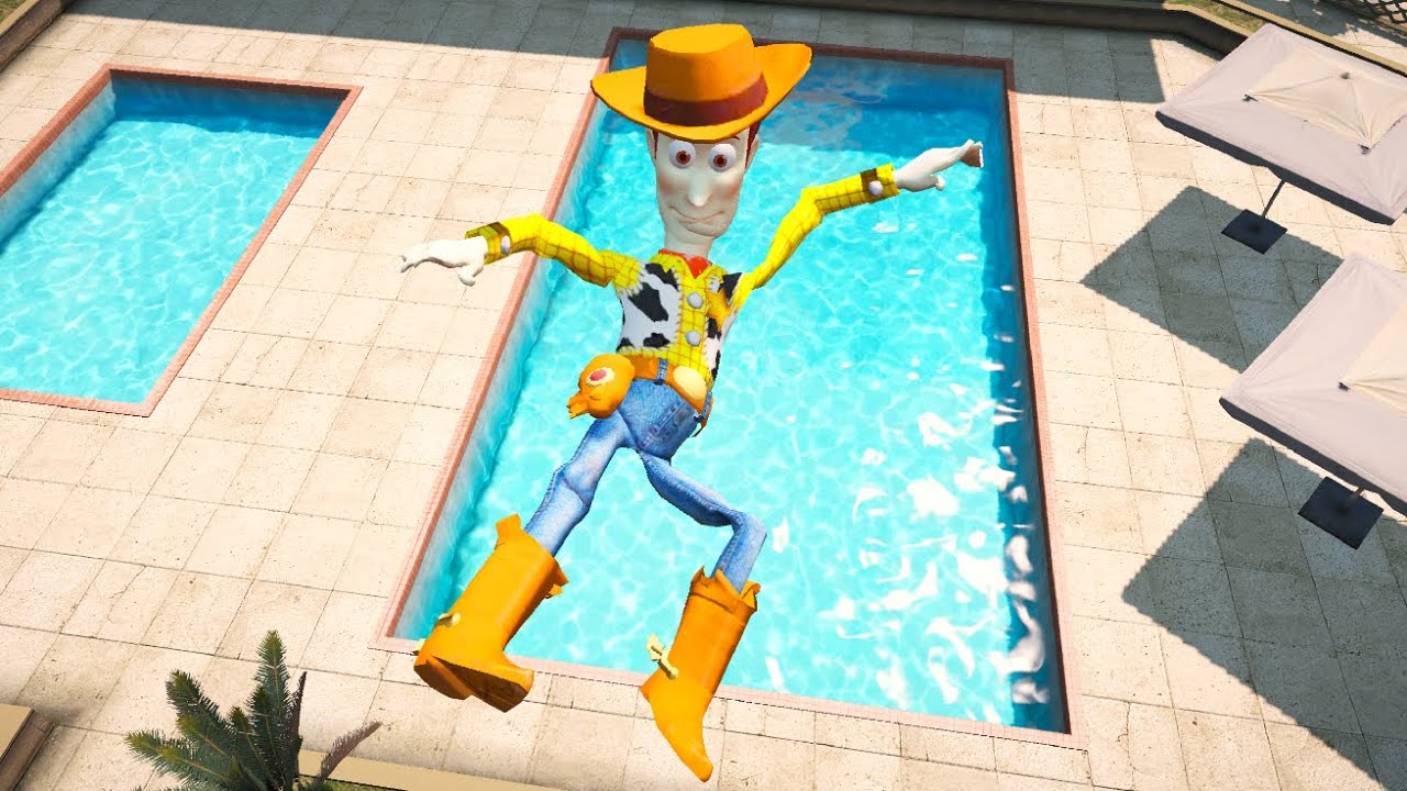 GTA 5 Water Ragdolls WOODY Jumps/Fails #4 (Euphoria Physics | Funny ...