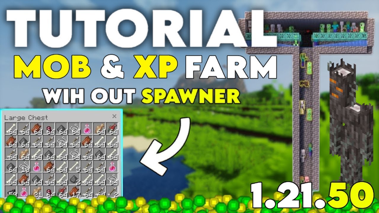 EASY MOB XP FARM TUTORIAL 1.21 ( Without Mob Spawner ) - YouTube