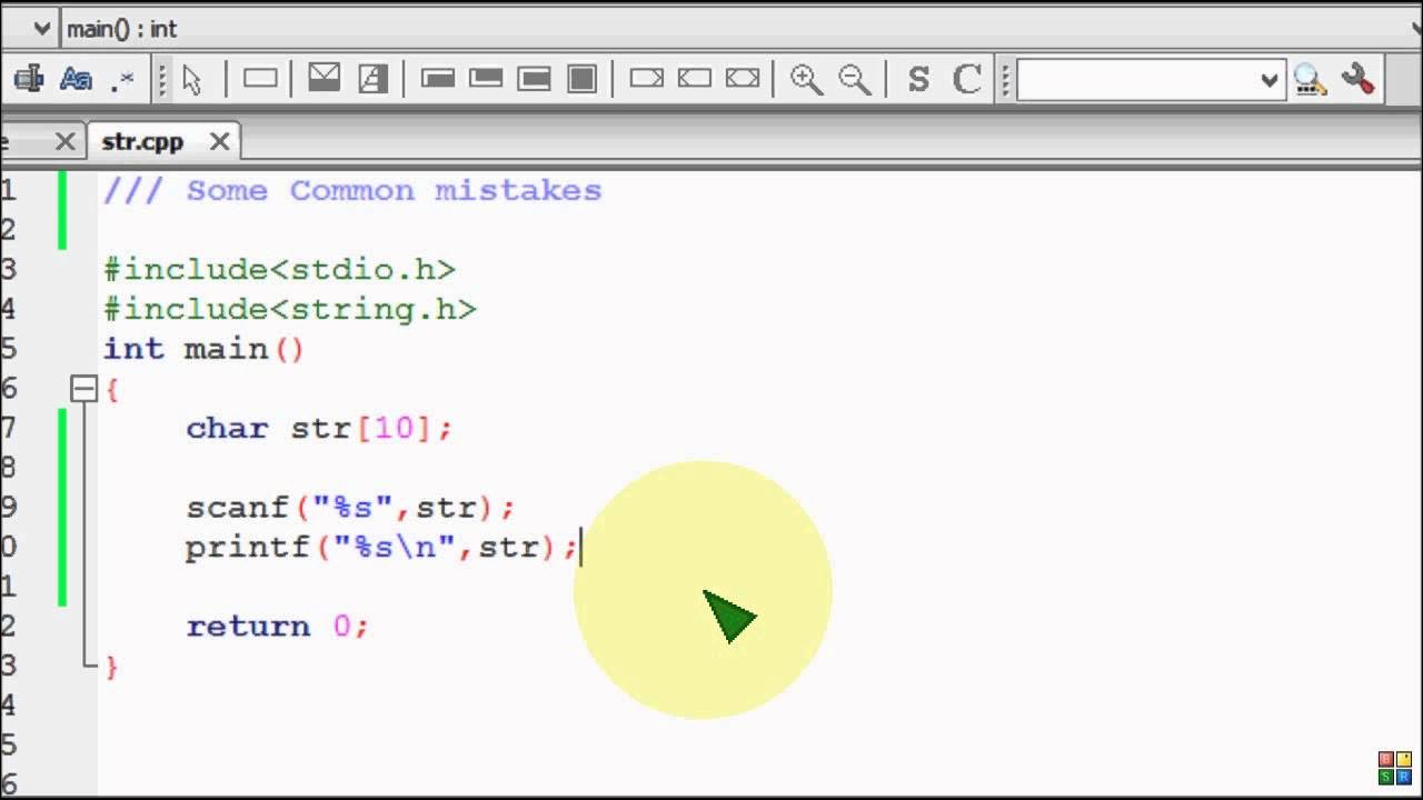 Bangla C programming tutorial 67 String (Some Common Mistakes) - YouTube