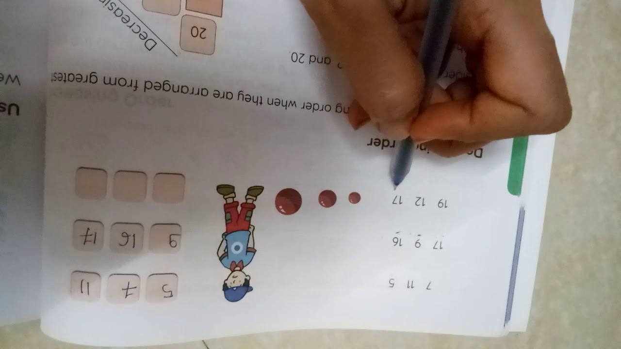 Increasing and decreasing number order - YouTube