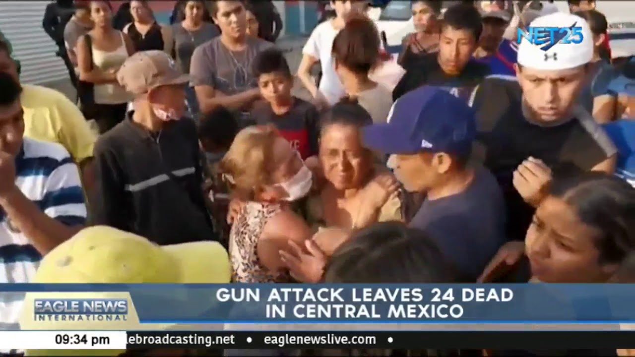 Gun attack leaves 24 dead in Central Mexico - YouTube