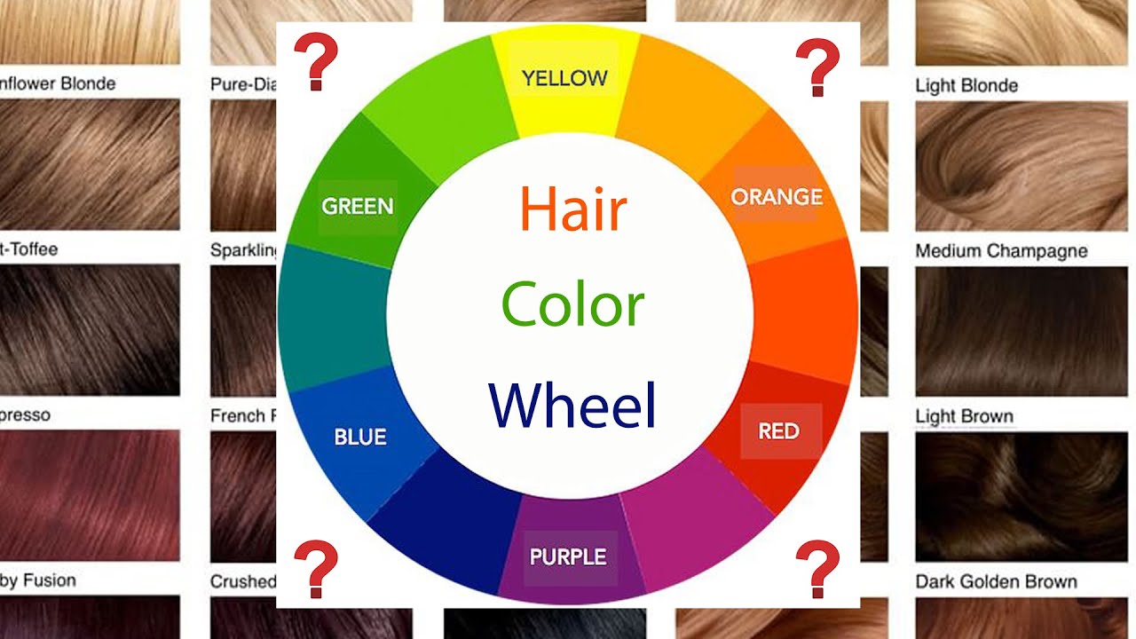 Hair color wheel tutorial - YouTube