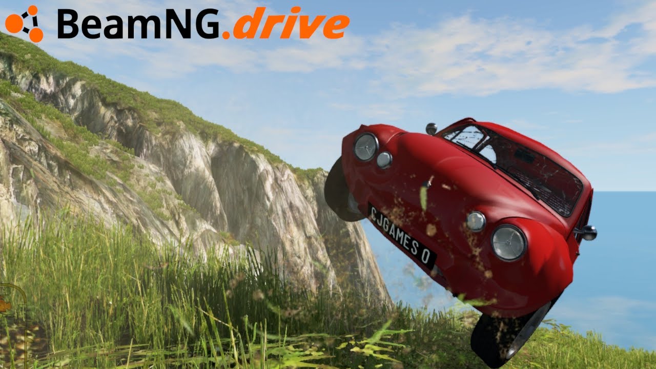BeamNG Drive - Mountain Fall Destruction Drop!!! #beamngdrive - YouTube