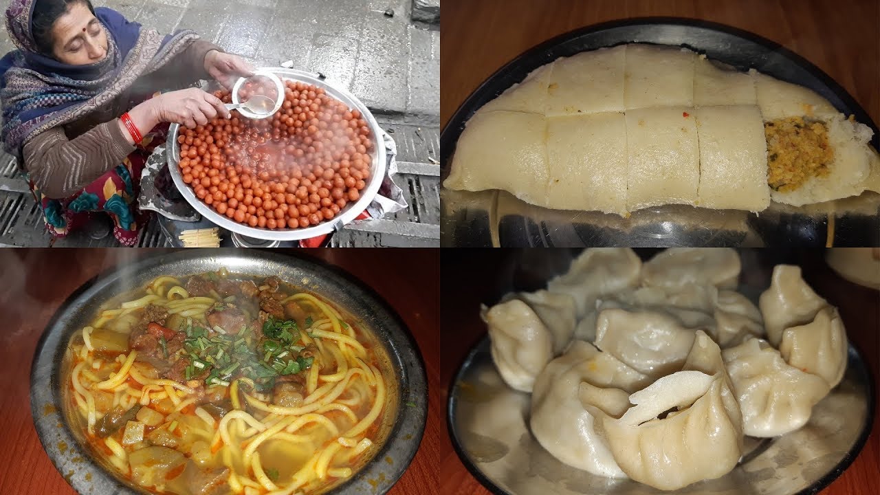 Manali Street Food || Famous Veg and Non - Veg Manali Food - Momos ...