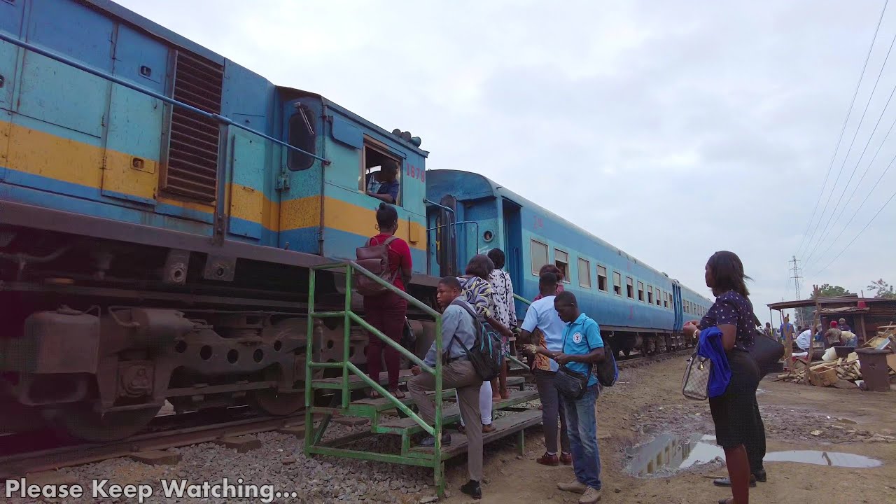 AFRICA TRAIN DRIVE GHANA ACCRA FROM TEMA TO MAKOLA - YouTube