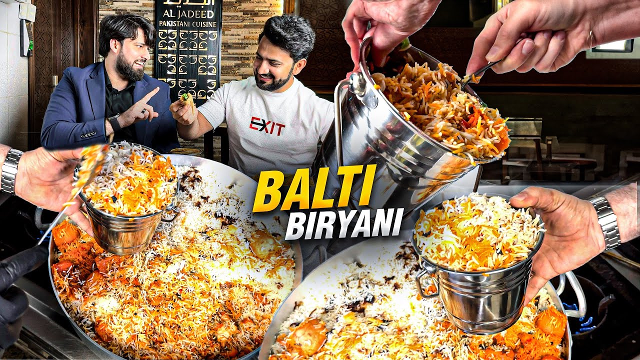 New Karachi Biryani in BALTI at Al Jadeed Restaurant in Jeddah - YouTube
