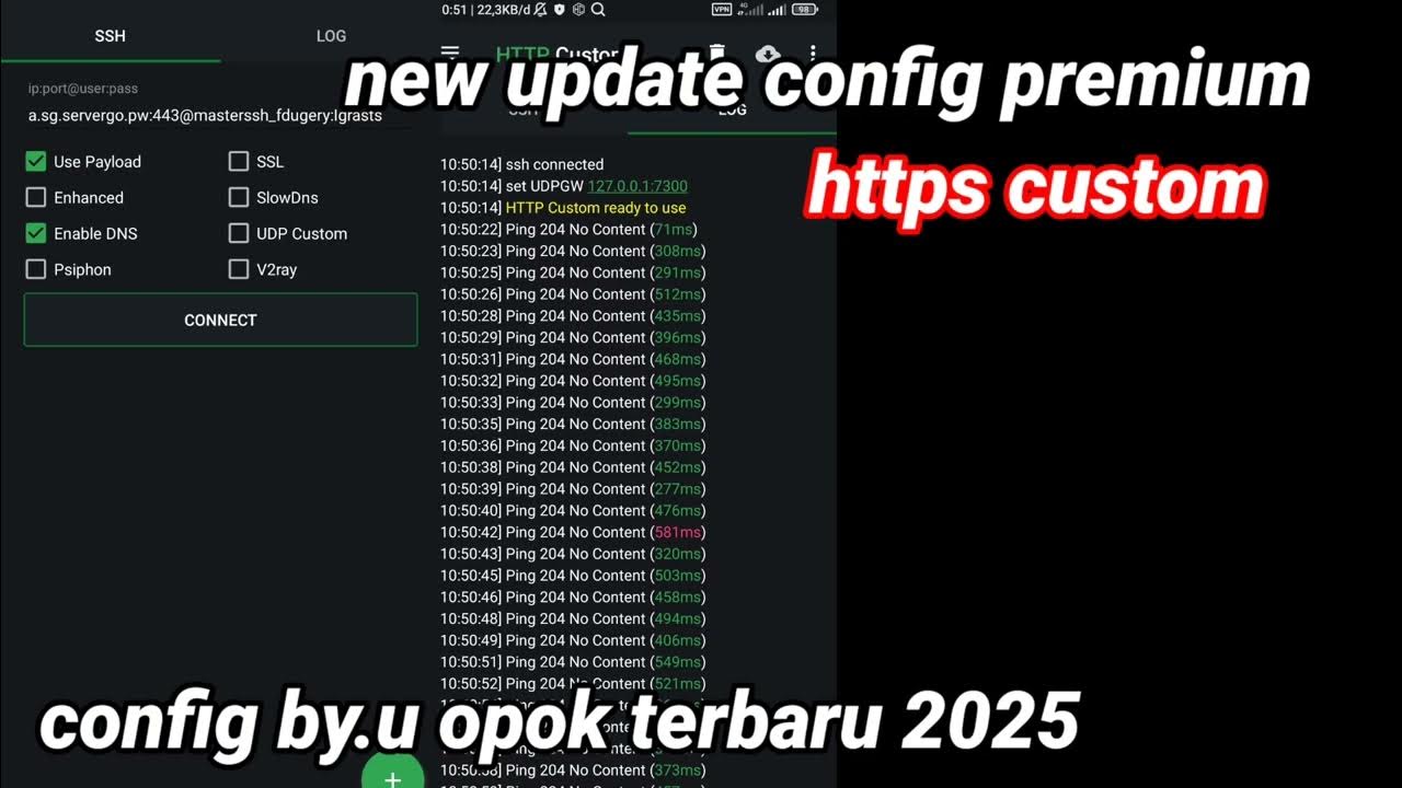 Update Config Premium https Custom By. u Opok & Udp Unlimited TERBARU 2025 - YouTube