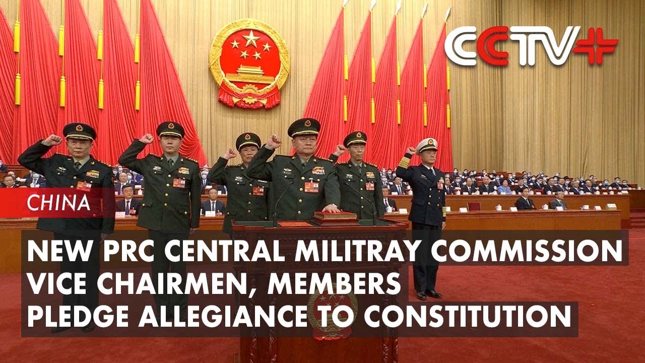 New PRC Central Military Commission Vice Chairmen, Members Pledge ...