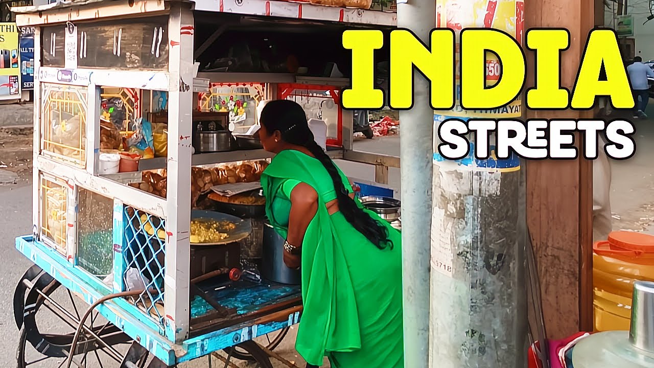 INDIA Street Walk 4K 🇮🇳 | Local Life & Street Food Scenes - YouTube