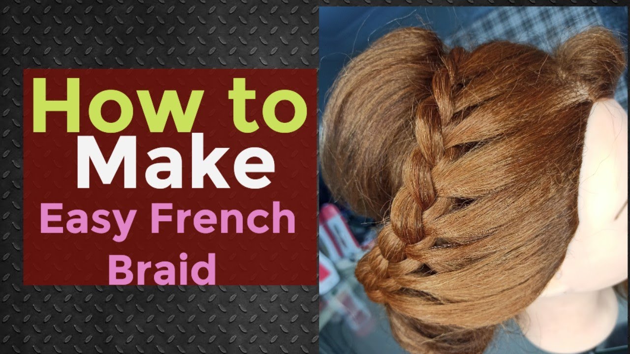 How To Get Perfect One Sided French Braid | Hairstyle For Beginners ...